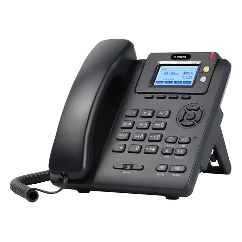 Telefone voip com linhas do sorvo do telefone 2 do ponto de entrada ...