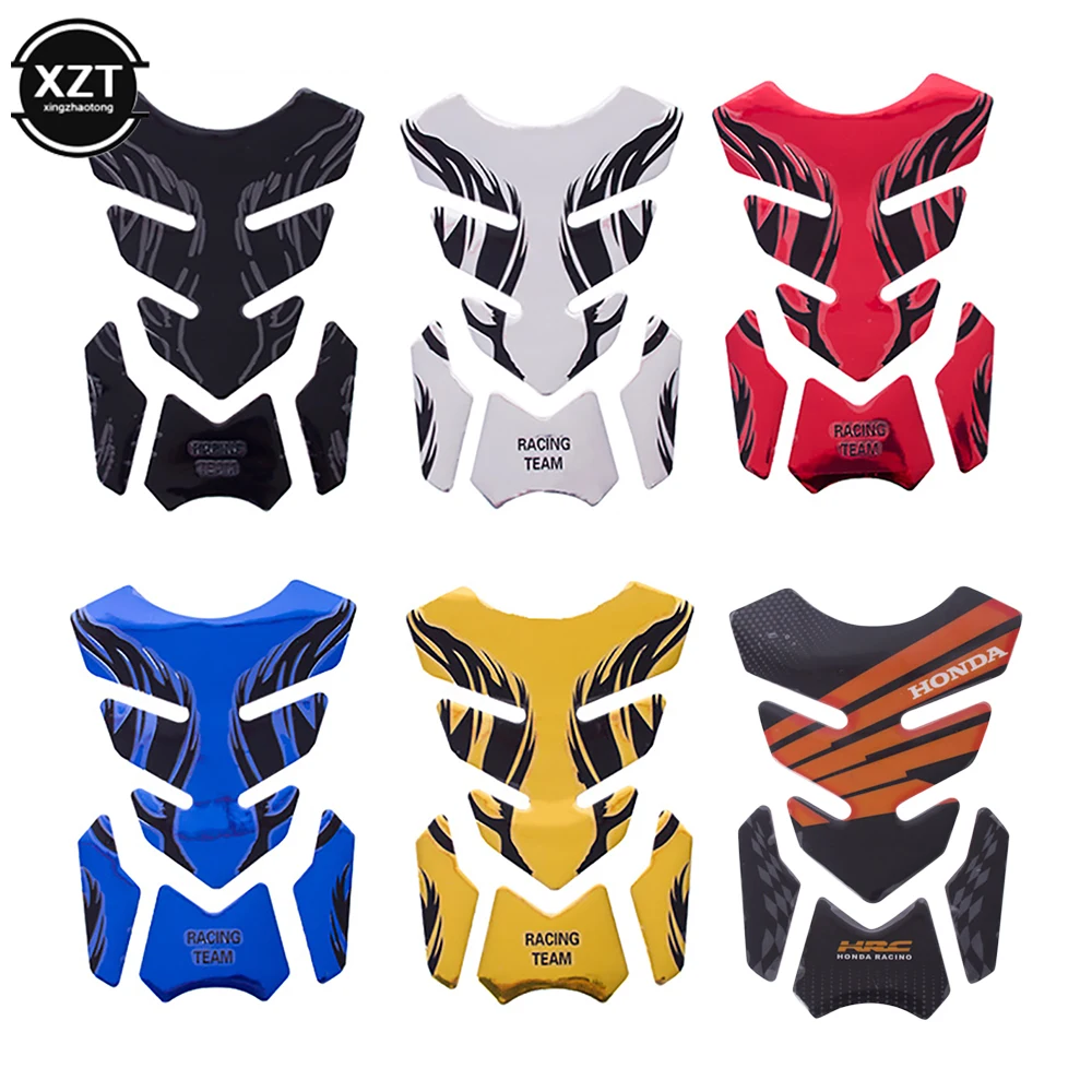 For Honda Yamaha Tankpad Sticker Fishbone 3D Tank pad Stickers Oil Gas ...