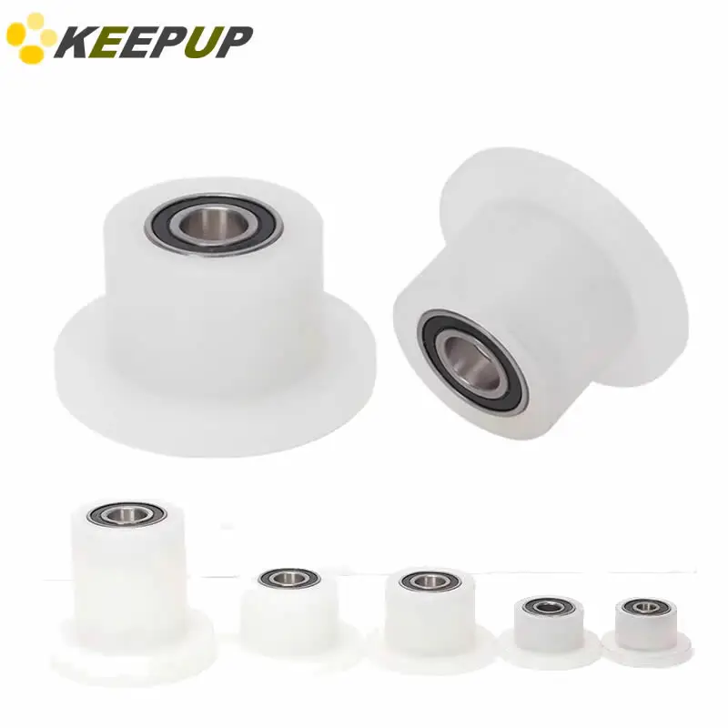 T-shaped-unilateral-track-wheel-nylon-pulley-Bearing-wheel-PP ...