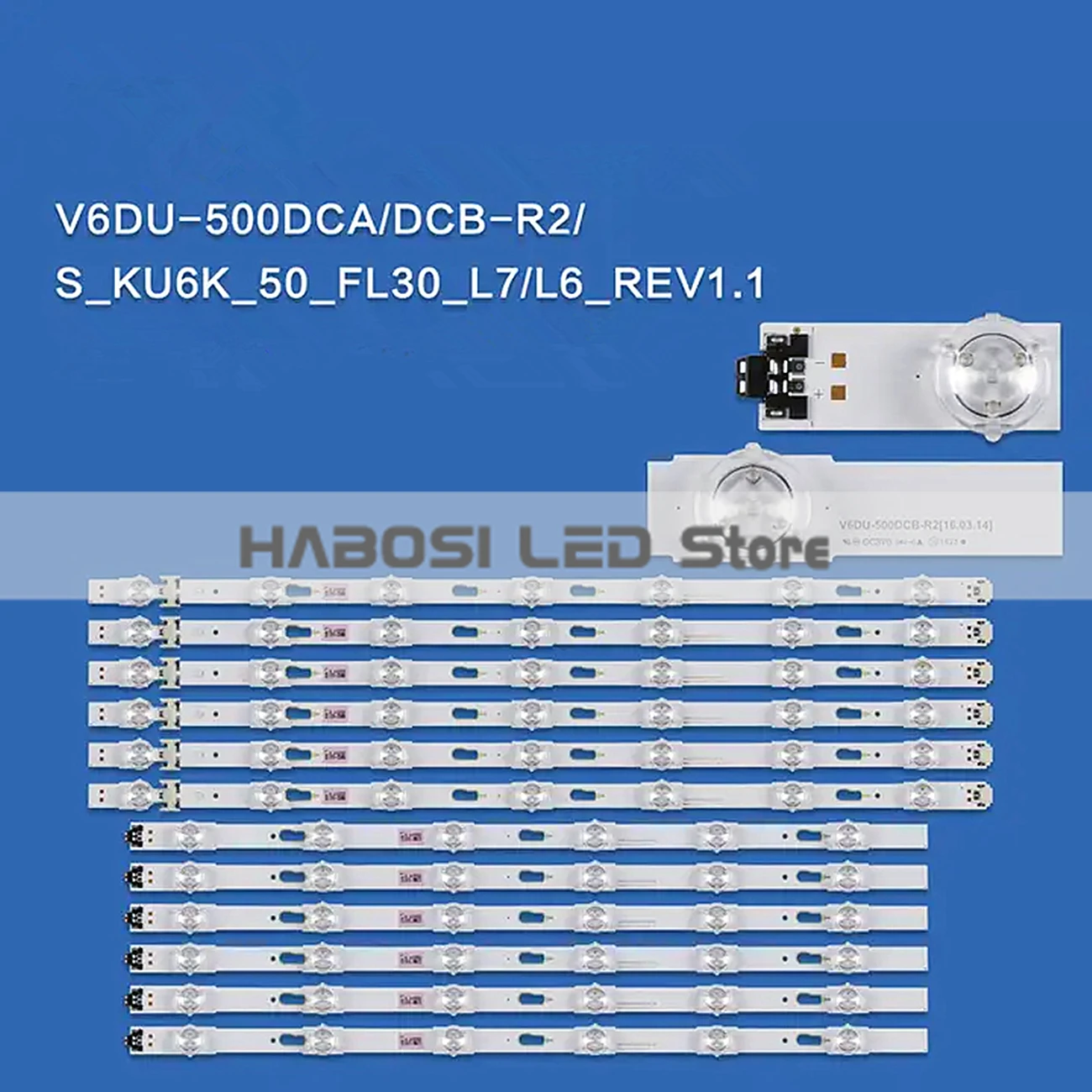 12pcs-BN96-39657A-39658A-V6DU-500DCA-R2-V6DU-500DCB-R2-UE50KU6000U ...