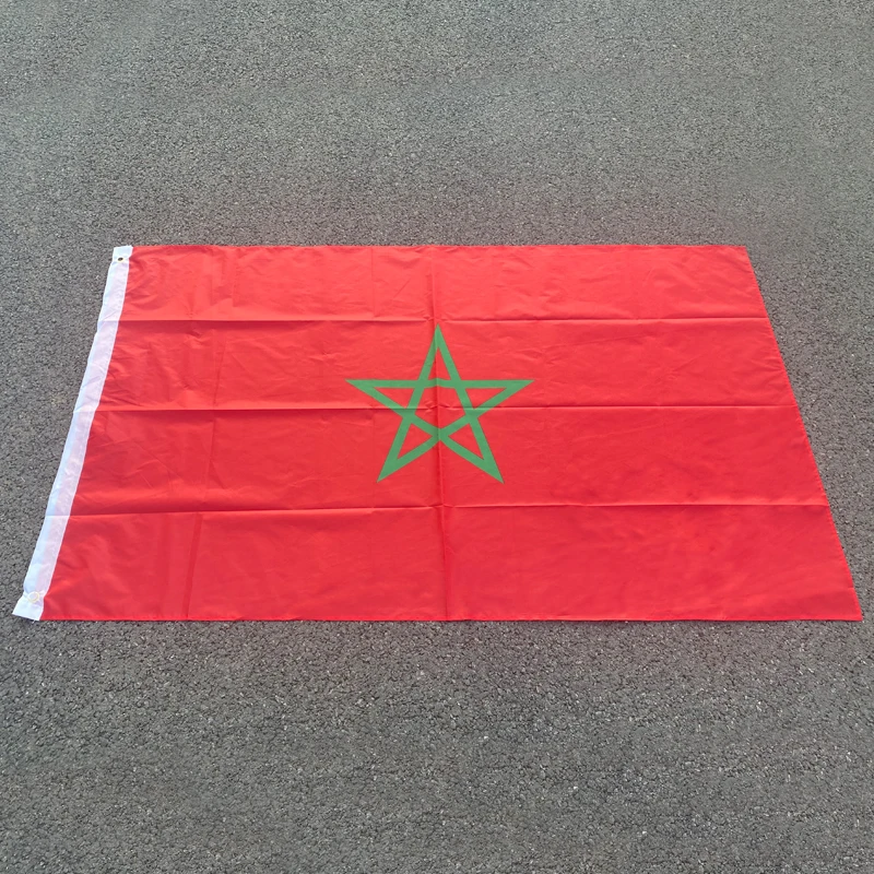 aerlxemrbrae 90*150cm Morocco flag MA MAR The Kingdom of polyester ...