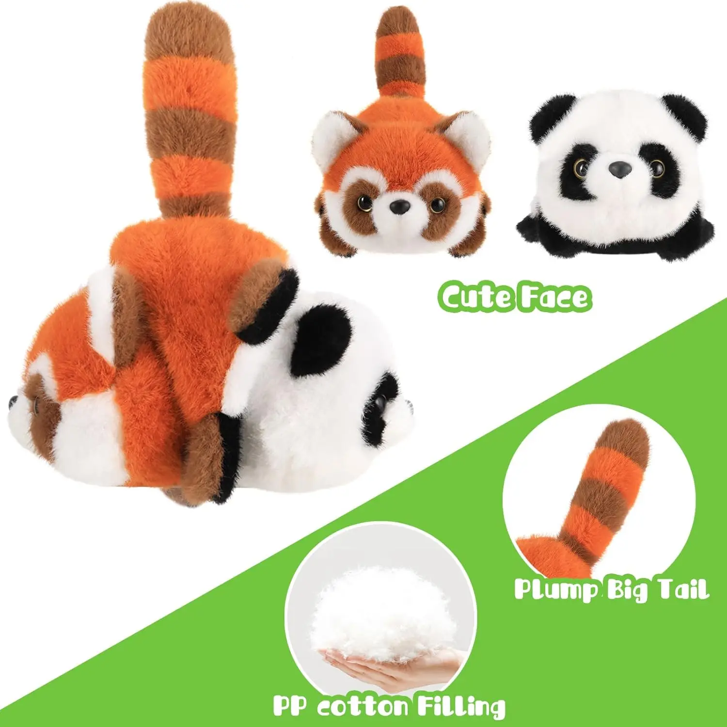 Red-Panda-and-Panda-Stuffed-Animal-2in1-Panda-Plush-9-8in-Cute-Sensory ...