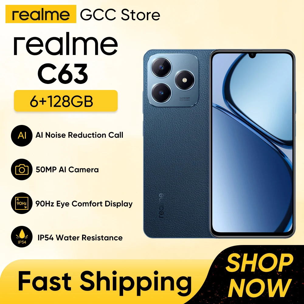 realme-C63-6GB-128GB-Android-14-Smartphone-6-74-90Hz-FHD-Display-IP54 ...