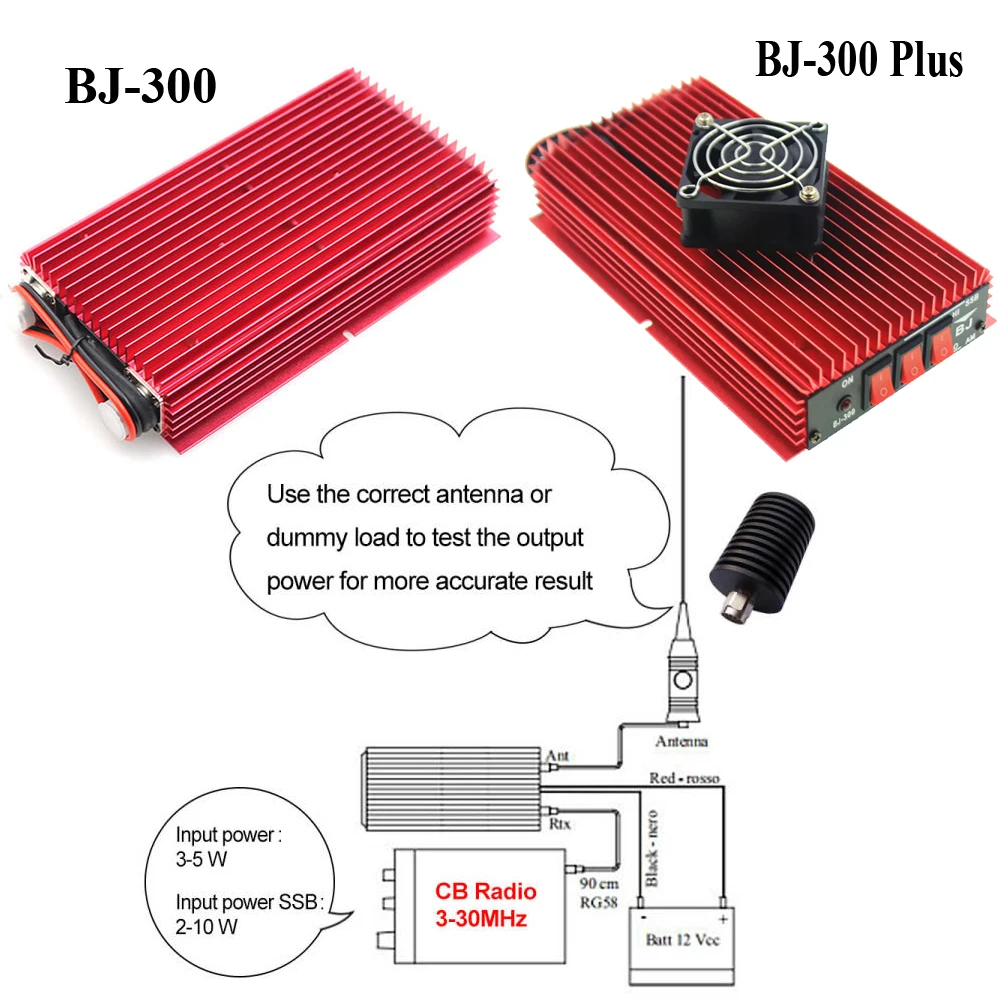 BAOJIE-BJ-300-ou-BJ-300PLUS-CB-Amplificador-de-R-dio-3-30MHz-100W-FM ...