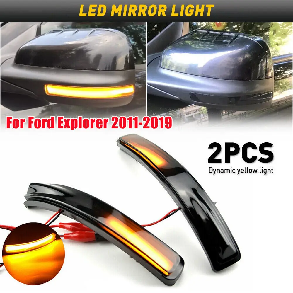 For-Ford-Explorer-2011-2019-Car-Dynamic-LED-Turn-Signal-Light-Side ...