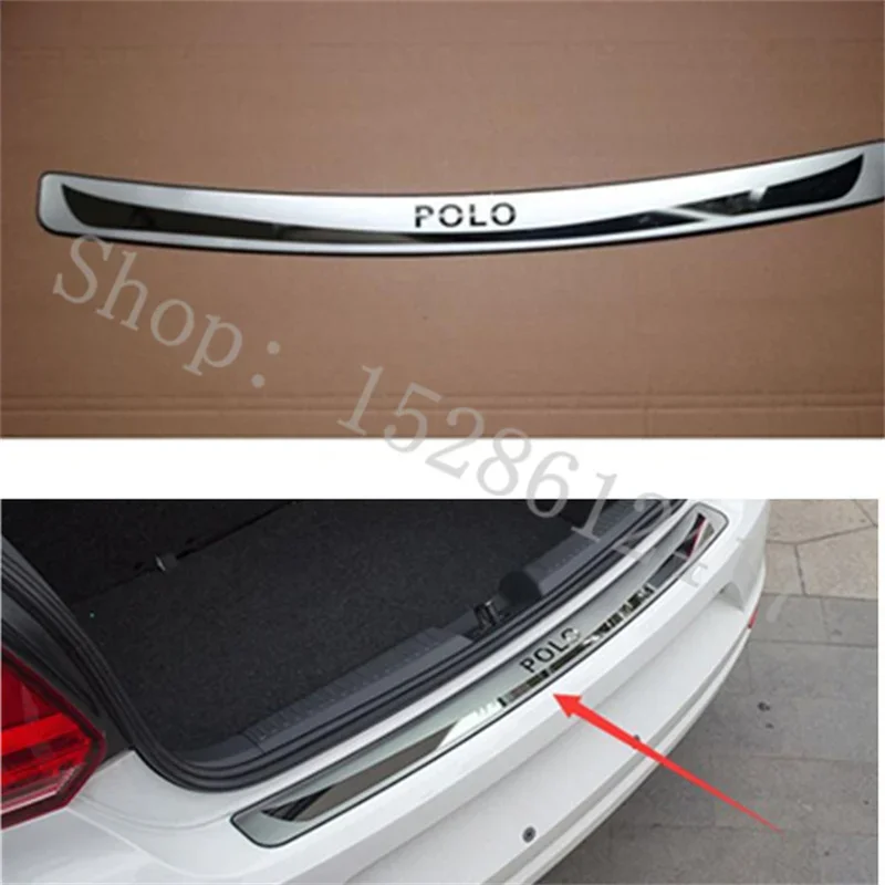 For-Volkswagen-POLO-2011-2018-Car-Accessories-Stainless-Steel-Rear ...