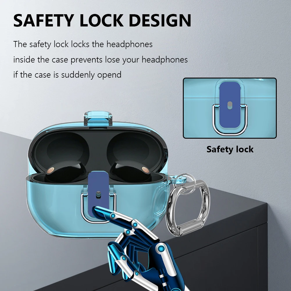 Earphone-Protective-Case-Suitable-For-Sony-WF-1000XM5-Silicone-Cover-Shockproof-Shell-Washable ...