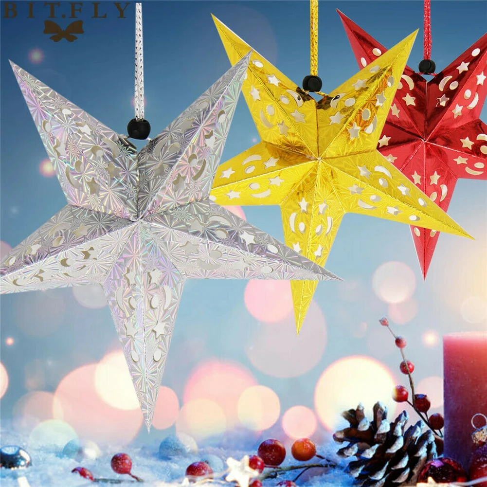 3d Paper Star Ornaments