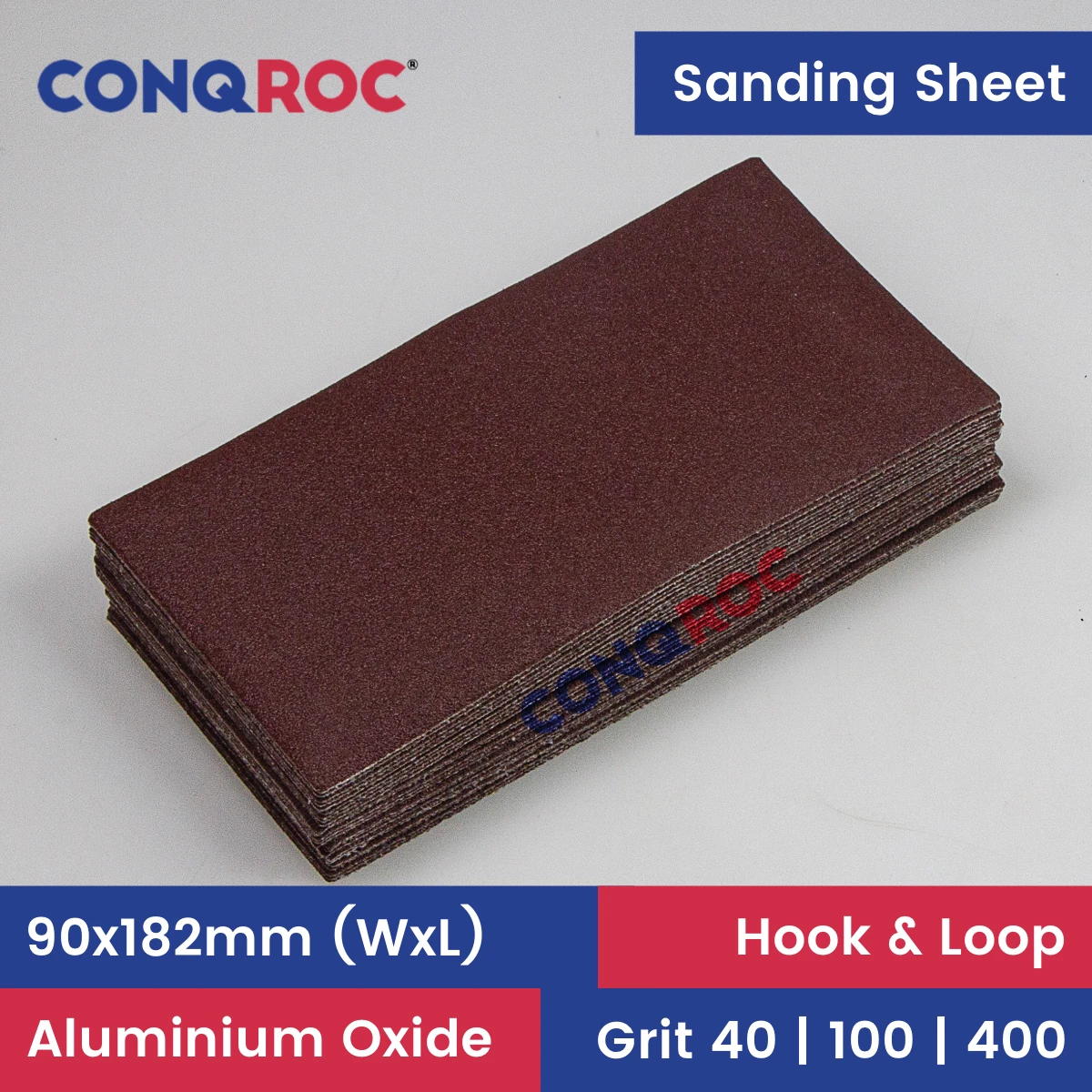 25-Pieces-90x182mm-Sanding-Sheets-Aluminum-Oxide-Dry-Sanding-Papers ...