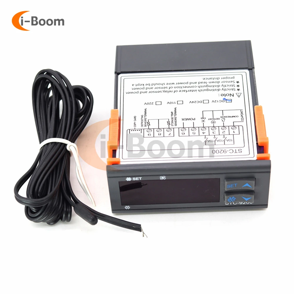 STC-9200 Digital Thermostat Temperature Controller with Refrigeration Defrost Fan Alarm Function ...