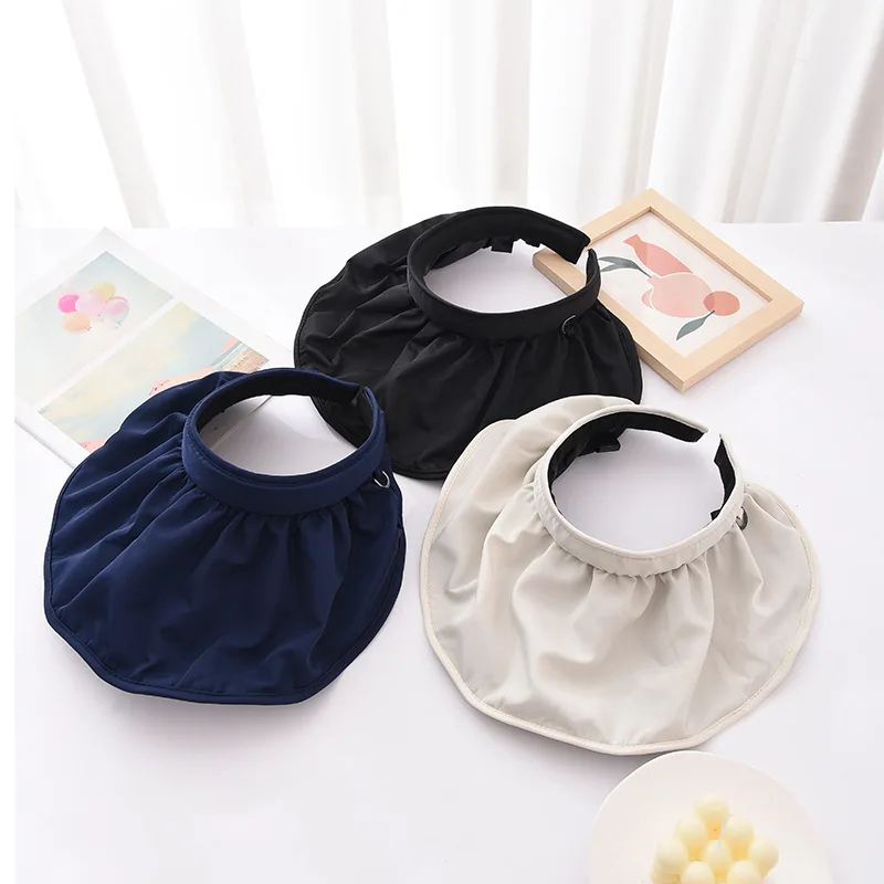 New Women's Sunshade Wide Brim Beach UV Protection Sun Hat Headband