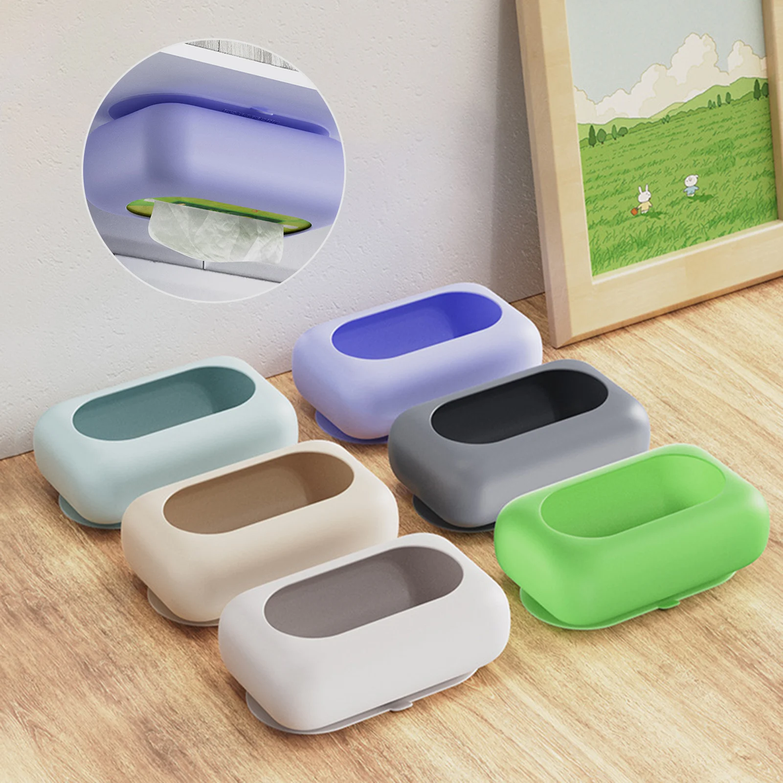 Portable-Silicone-Suction-Cup-Car-Tissue-Box-Stable-Large-Capacity ...
