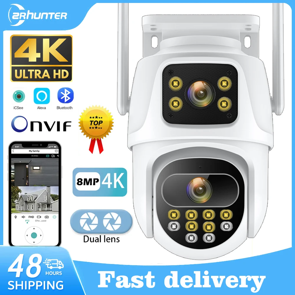 4K-8MP-Outdoor-Security-IP-Camera-Dual-Lens-External-Wifi-PTZ-Camera ...