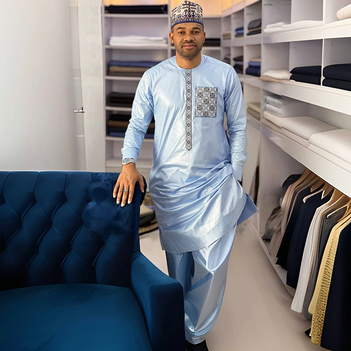 African-Men-Bazin-Dashik-Suit-Clothing-Casual-2-Pcs-Set-Shirt-and-Pant ...