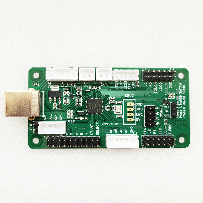 Zero Delay Raspberry Pi Pico Expansion Chip RGB/OLED Control Joystick ...