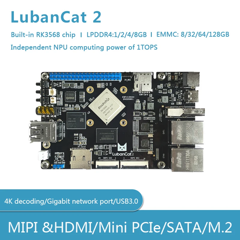 LubanCat-2-Development-Board-Rockchip-RK3568-SBC-Development-Board ...