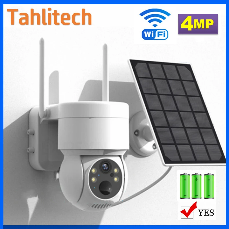 4MP Solar Wifi Camera Security Wireless Solar Security Camera Outdoor ...