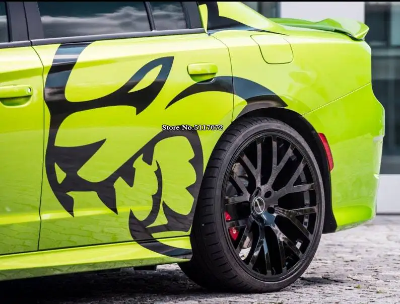 Hellcat-SRT-Rear-Fender-INCLUDES-BOTH-Sides-Decal-Sticker-Tribal-for ...