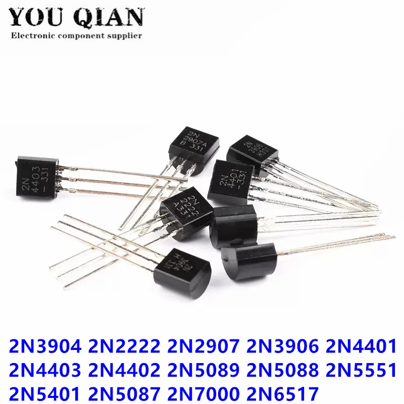 Transistor-NPN-100-piezas-2N3904-TO-92-2N2222-2N2907-2N3906-2N4401 ...