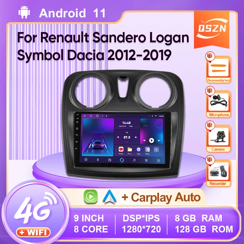 2-Din-Carplay-Android-12-Car-Radio-Multimedia-Video-Player-For-Renault ...