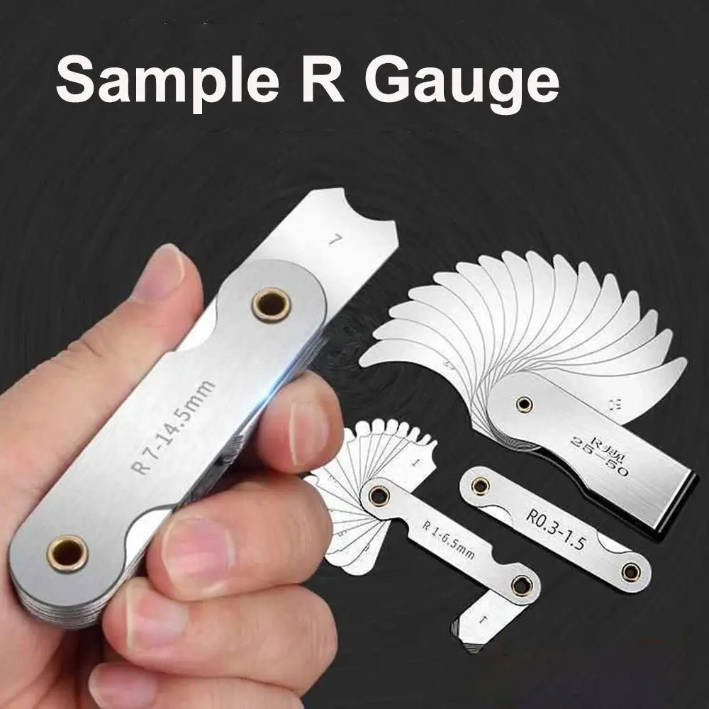 Stainless-Steel-Radius-Fillet-Gauge-Measuring-Gage-Screw-Pitch-Sample-R ...