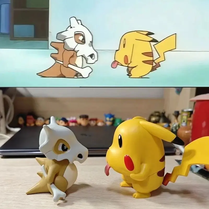 Figura de Pokémon Cubone Grimace Pikachu de 7cm, adorno bonito de ...