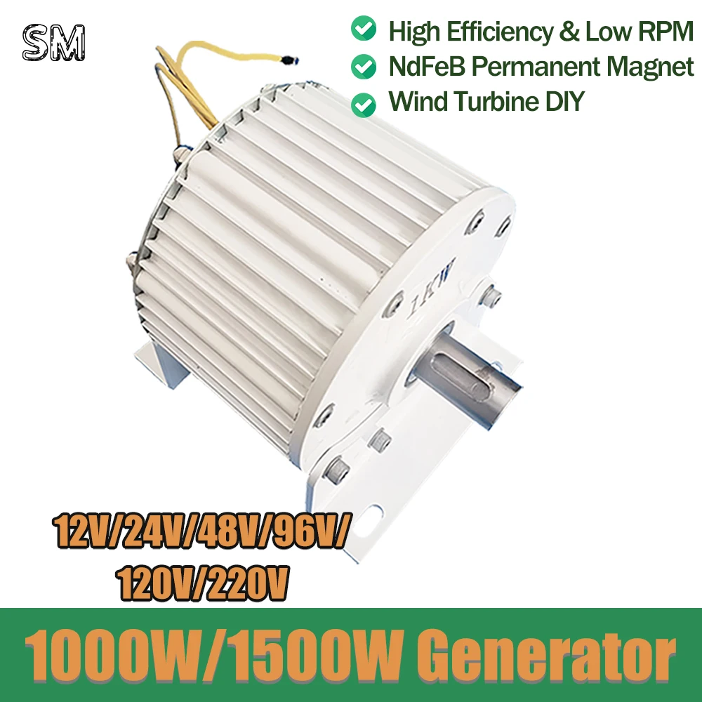 1000W-1500W-Low-RPM-Wind-Turbine-Generator-24V-48V-96V-High-Efficient ...