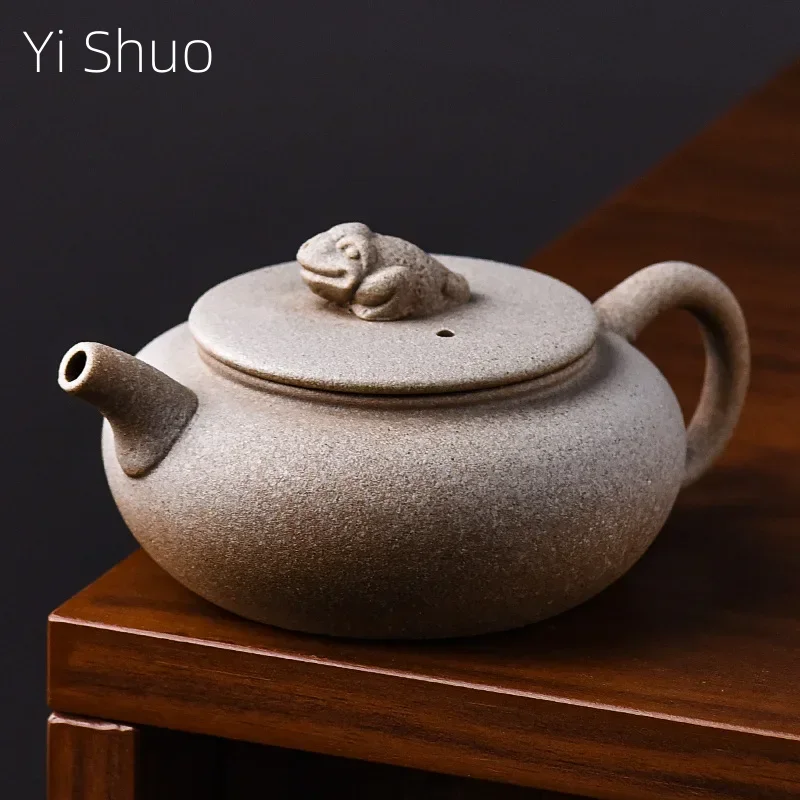 Stoneware-Golden-Toad-Teapot-Creative-Ceramic-Teapot-Single-Teapot ...