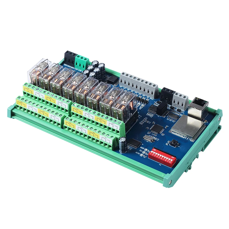Huaqingjun-8-Channel-IO-RS485-232-Ethernet-DPDT-Relay-Module-Modbus-RTU ...
