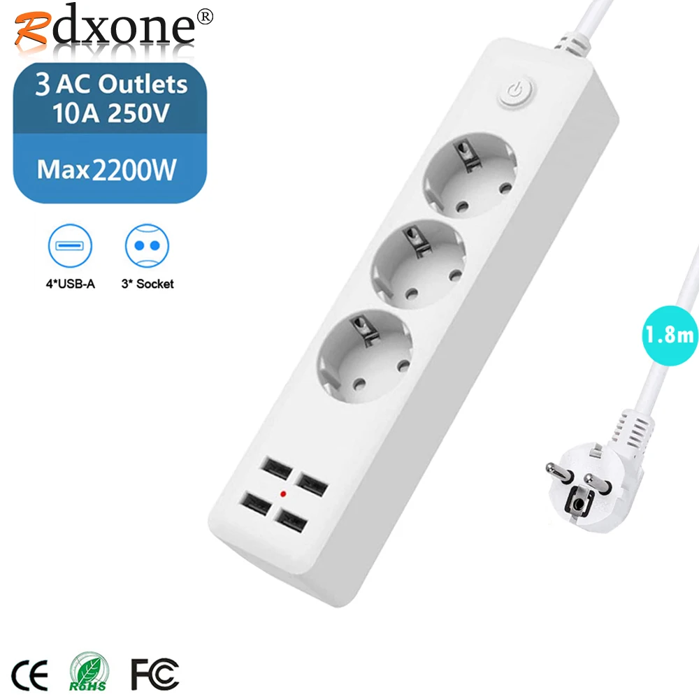 4-8-EU-KC-Plug-Socket-KR-Plug-Power-Strip-Portable-Extension-Socket-3AC ...