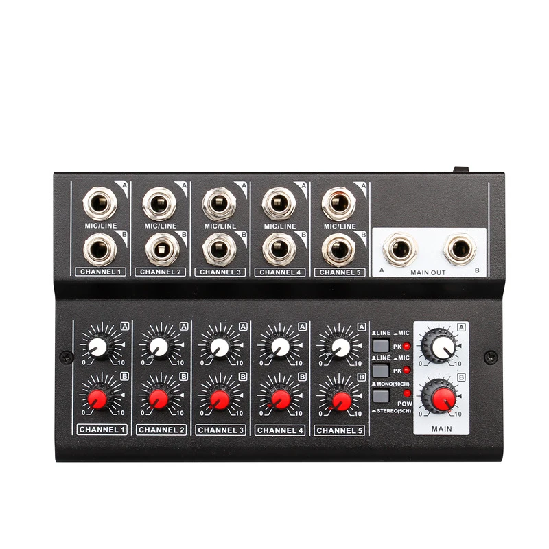 Mix5210 10-channel Mixing Console De Áudio Digital Mixer Estéreo Usb ...