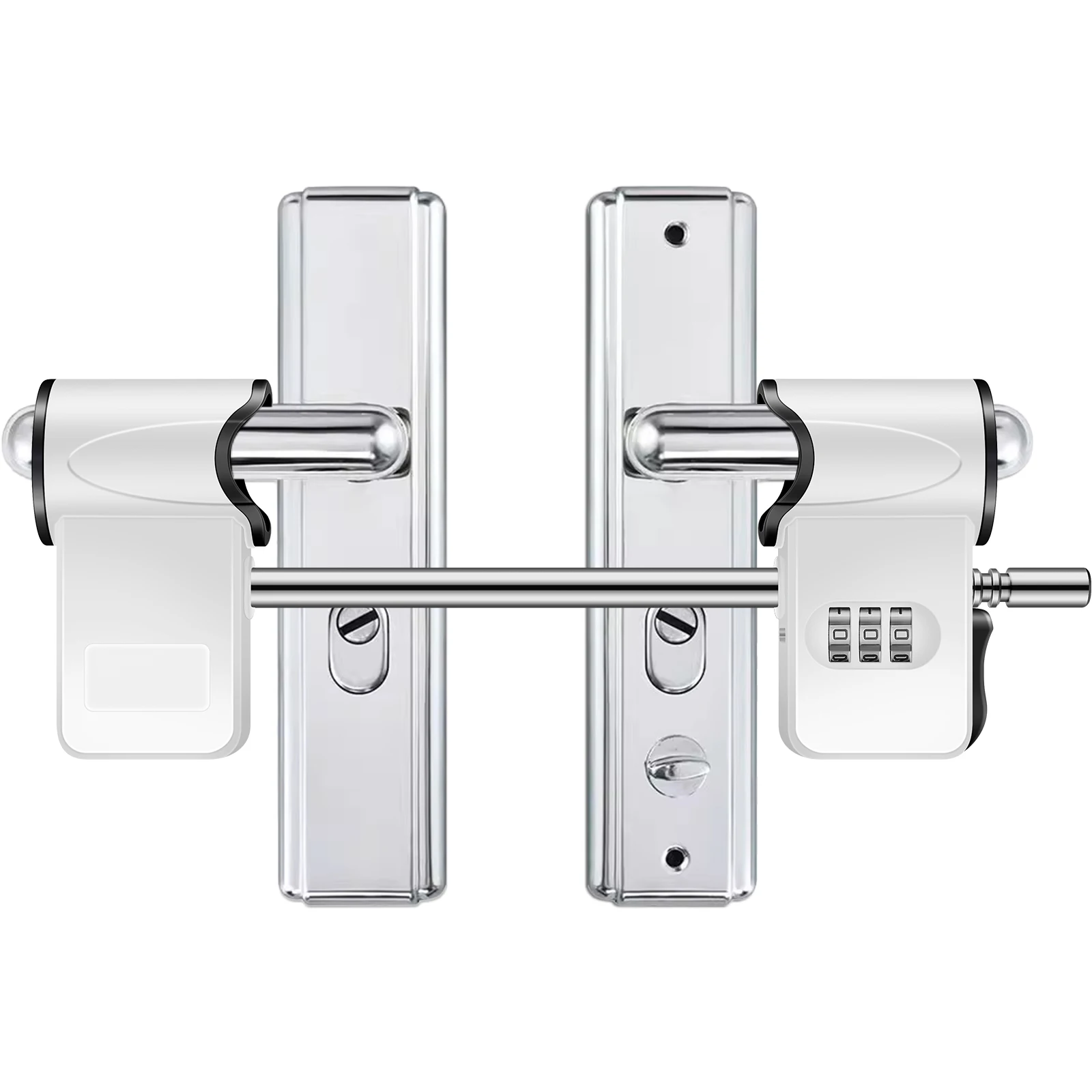 Double-Door-Combination-Lock-Metal-3-Digit-Door-Security-Code-Lock ...