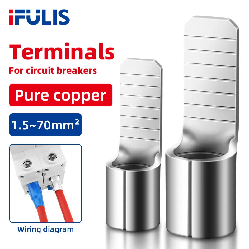 Circuit-Breaker-plug-Pin-Shaped-Cable-Wire-Lug-Insert-Crimp-Terminal ...