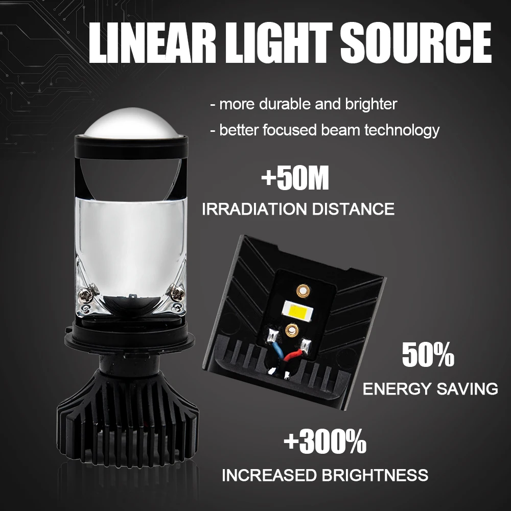 X12-t9 Car Headlight Bulb H4 Is Universal Led Light Sourcing Made Of ...