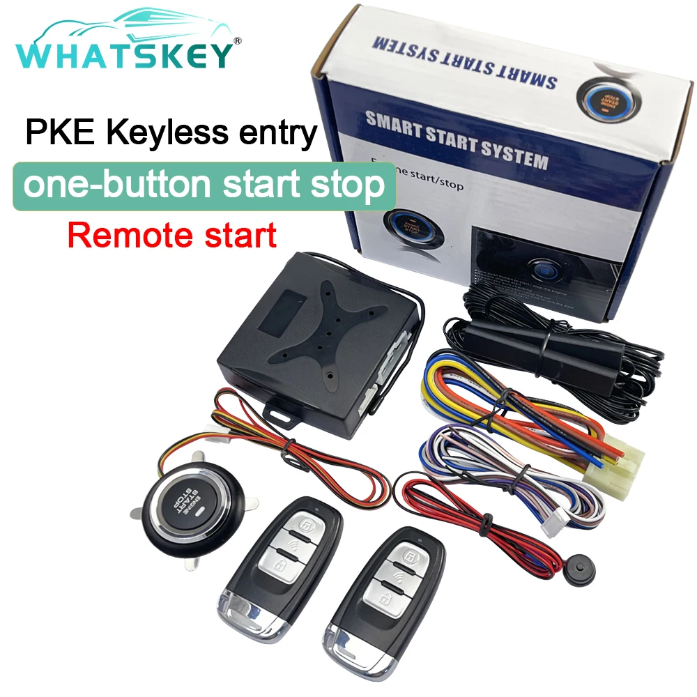 Universal-Auto-start-Stop-Keyless-Entry-Engine-start-alarm-System-Push ...
