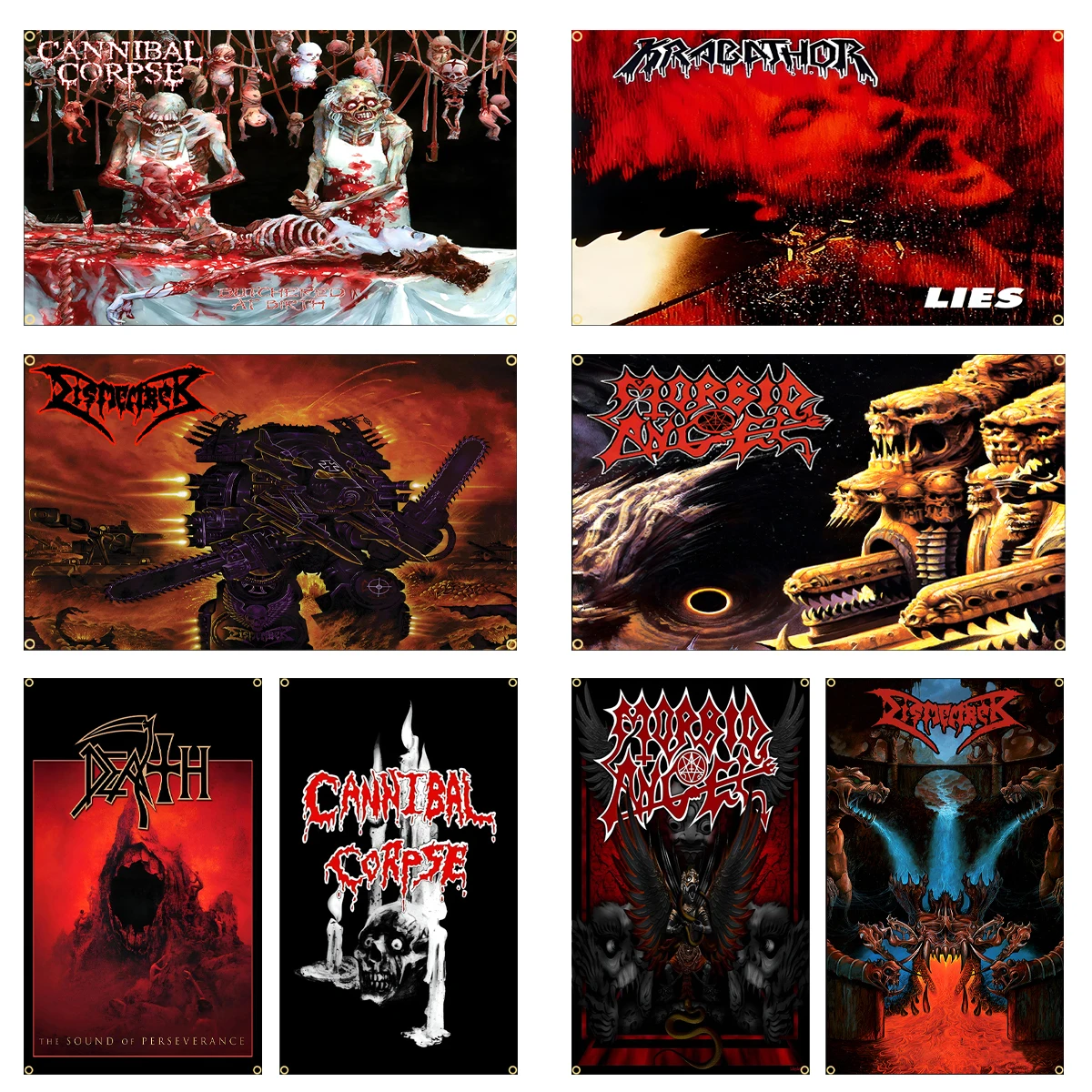 Black Metal Rock Banner para Decoração, Bandeira Banda, Death Metal ...