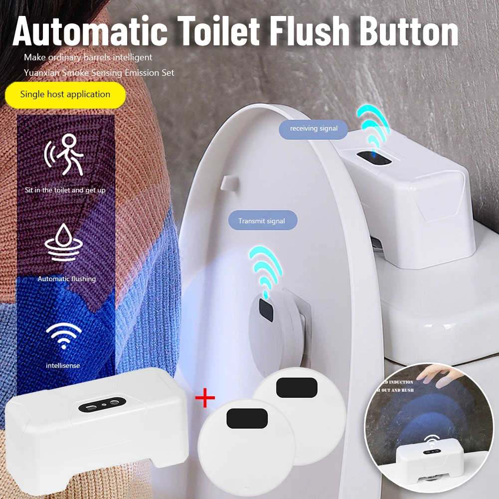 1800mAh-Touchless-Toilet-IR-Sensing-Toilet-Flush-Sensor-Flush-Button ...