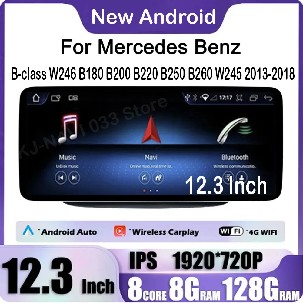 12-3-Android-14-For-Mercedes-Benz-B-class-W246-B180-B200-B220-B250-B260 ...