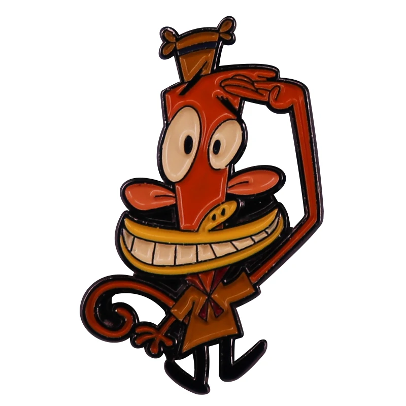 Cartoon Tv Series Camp X Lazlo Monkey Enamel Pin Backpack Pins Badge ...