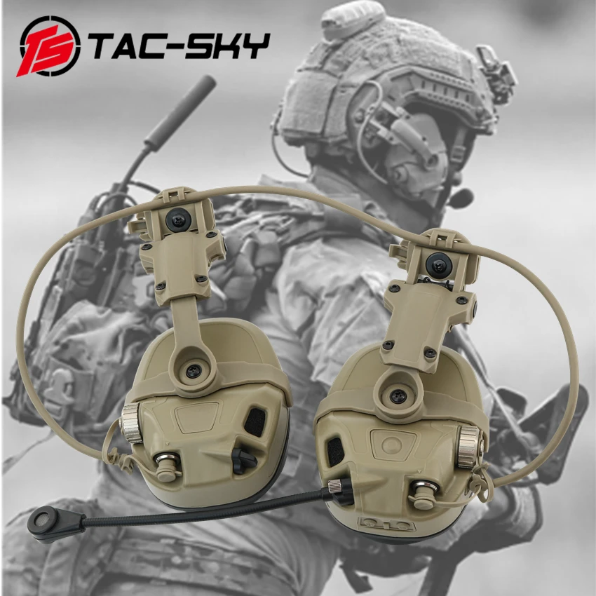 TS TAC SKY 2023 New Digital Dual DPS AMP Headset Tactical Communication ...
