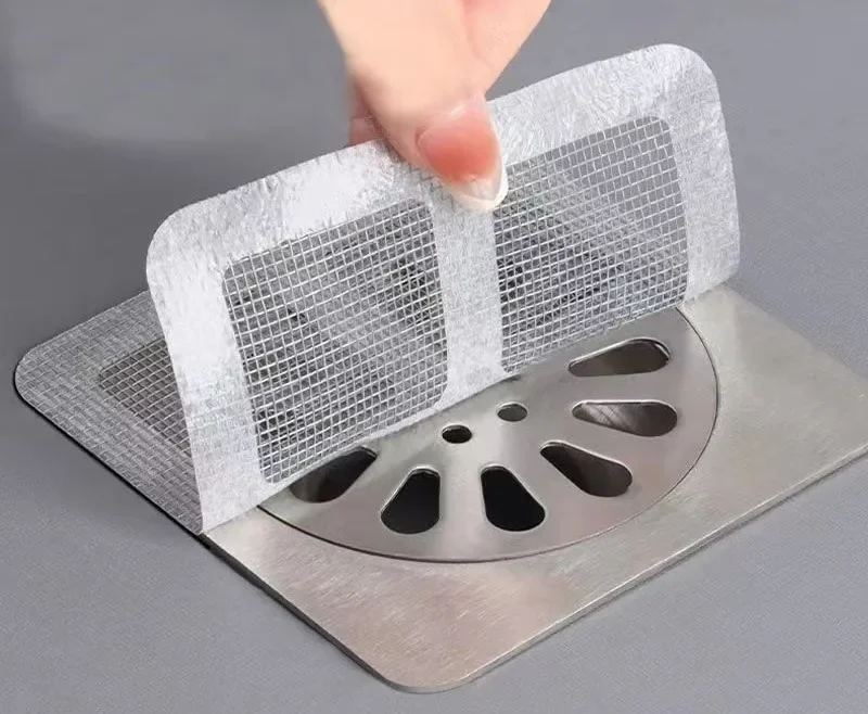 10pcs-Disposable-Shower-Bathroom-Hair-Catcher-Mesh-Anti-blocking-Floor ...