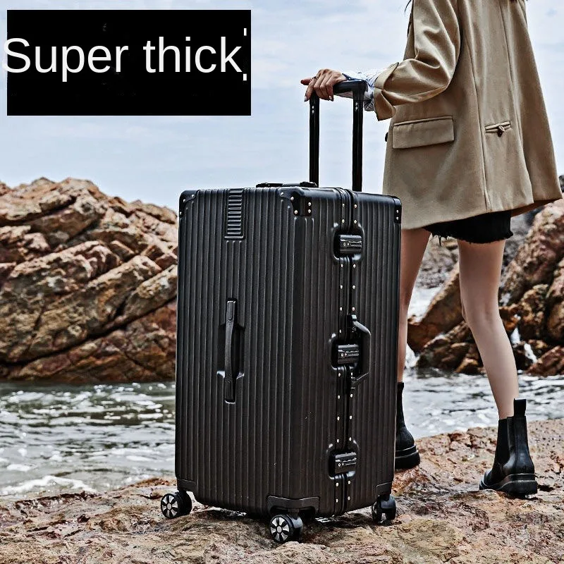 Oversized 28/50/70/80-inch Suitcase Aluminum Frame Suitcase on Wheels ...