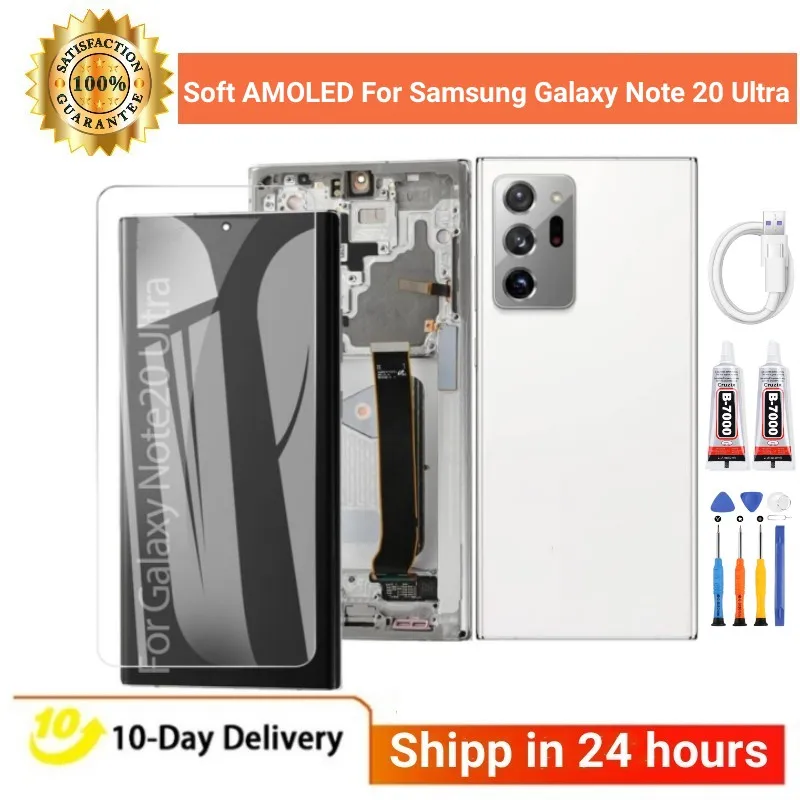 Soft AMOLED For Samsung Galaxy Note20 Ultra OLED Replacement For ...
