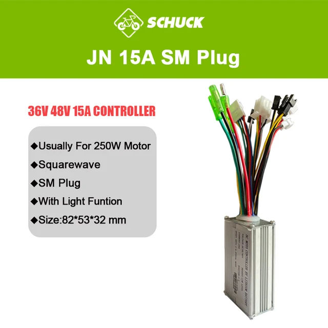 JN Ebike Controller 36V 48V 15A 17A 22A 25A 30A 35A Control System with ...