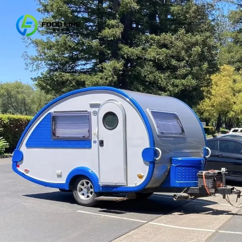 Customized Mini Stainless Steel Teardrop Camper Off-Road Travel Trailer ...