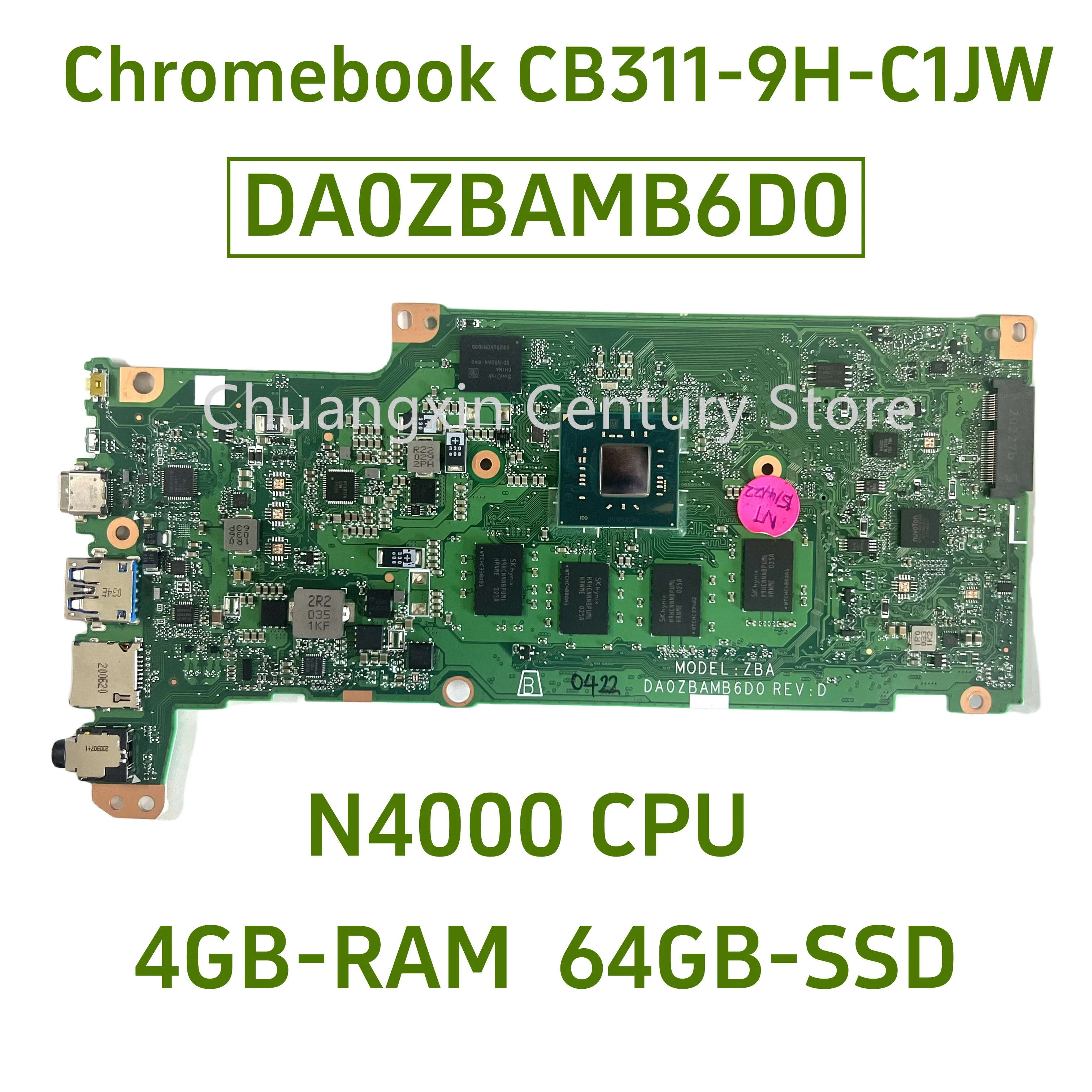 DA0ZBAMB6D0-equipped-with-N4000-CPU-4GB-RAM-64GB-SSD-suitable-for-ACER ...