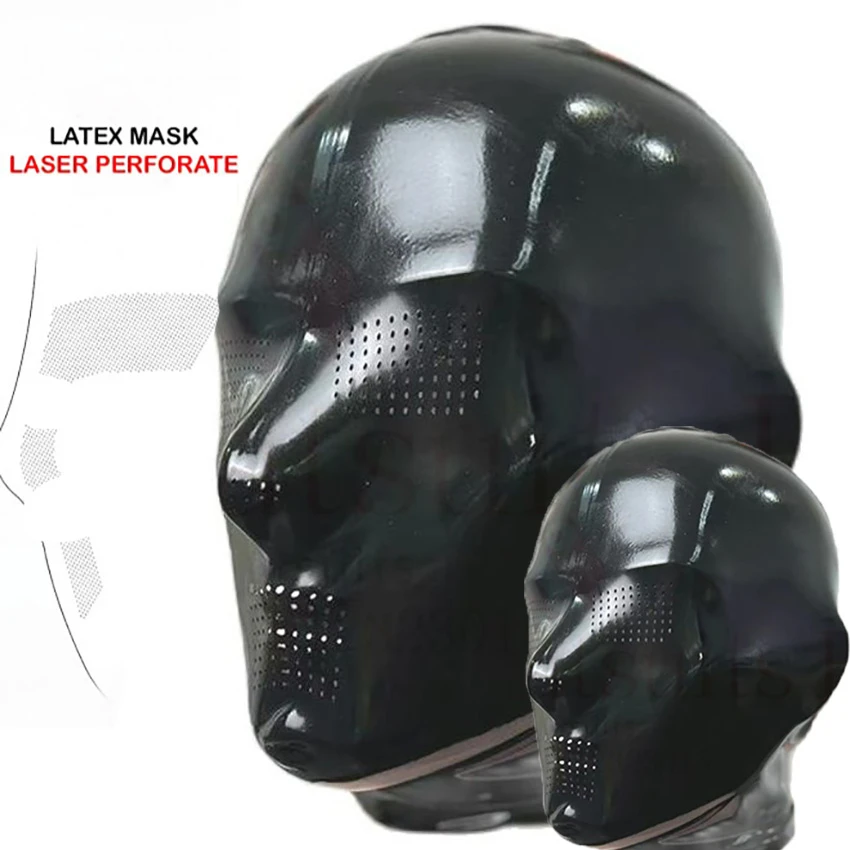 latex mask men fetish sexy catsuits full mask latex hood sexy latex ...