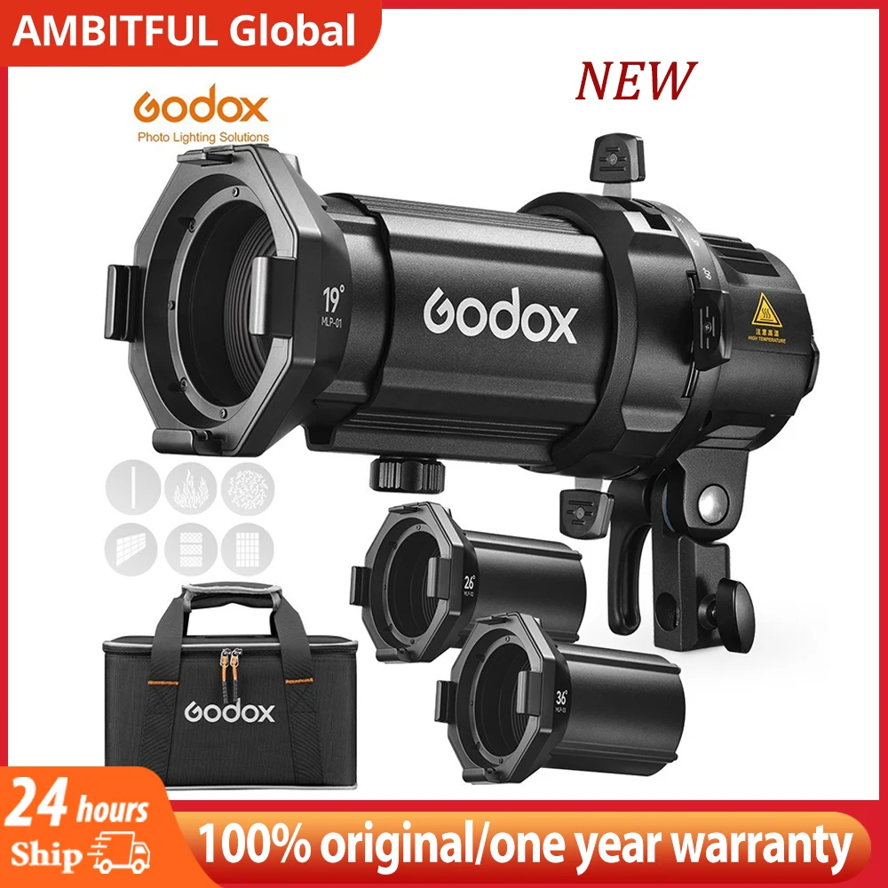 NEW GODOX MLP Spotlight Mount Set 19° / 26° / 36° Lighting Modifiers ...