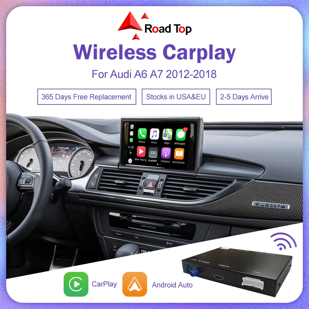 Wireless Apple Carplay For Audi A6 A7 2012-2018, With Android Auto ...