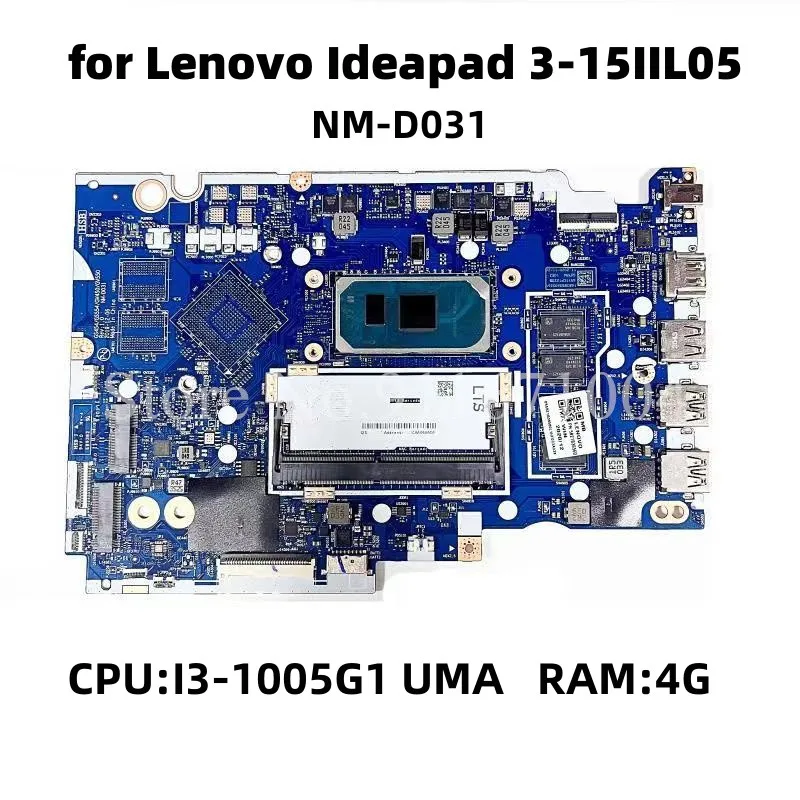 NM-D031 for Lenovo Ideapad 3-15IIL05 Laptop Motherboard CPU:I3-1005G1 ...